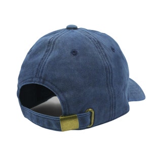 Man on the Moon Embroidered Logo Pigment Dyed Cotton Washed Adjustable ...