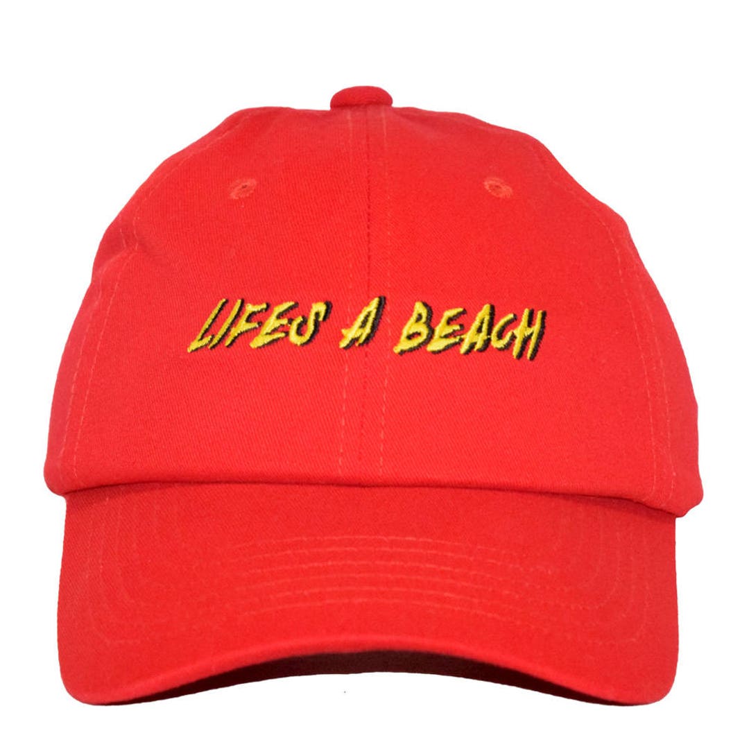 Lifes a Beach Embroidered Summer Dad Cap Hat - Etsy