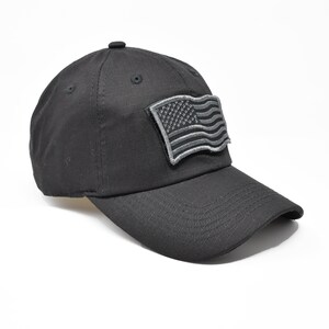 USA Hook and Loop American Flag Front Patch Adjustable Baseball Cap ...