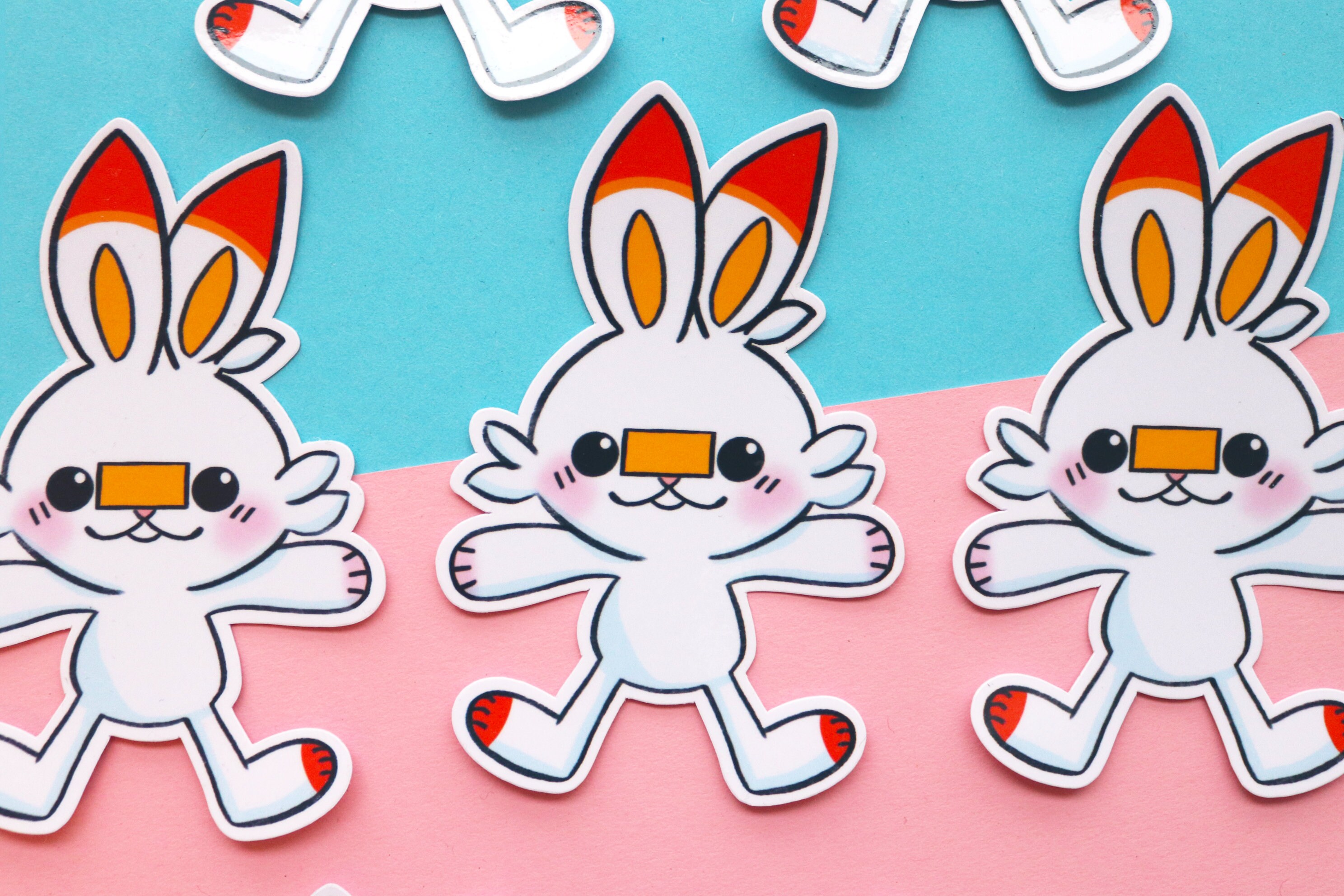 Pokemon Scorbunny Sticker - Etsy