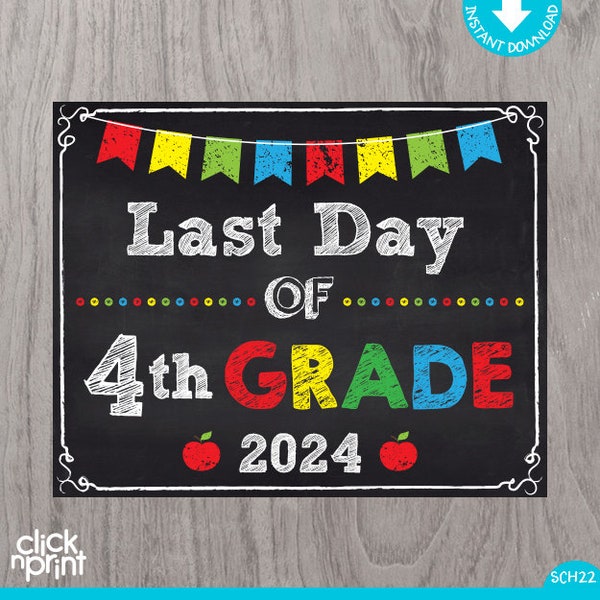 4th Grade Sign - Etsy
