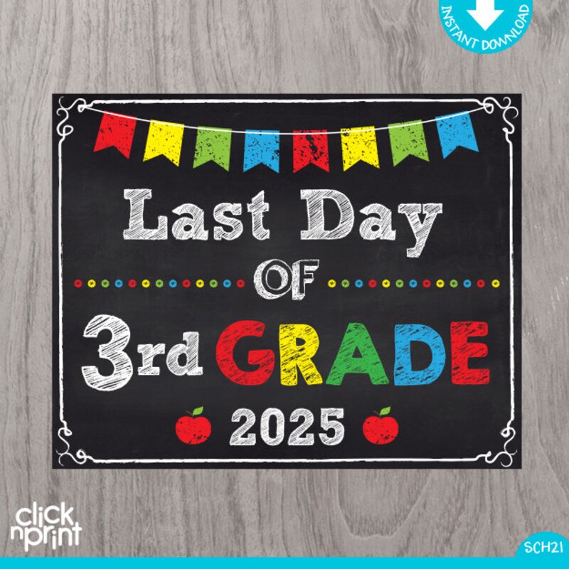 3rd Grade Sign - Etsy