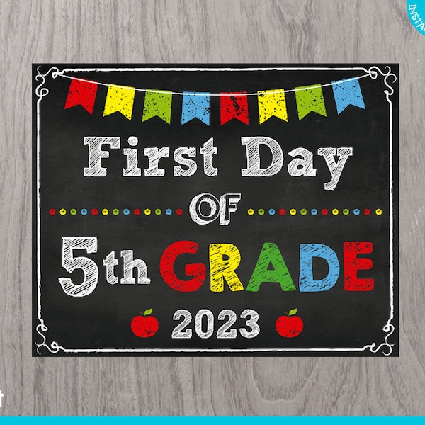 5th Grade Sign - Etsy