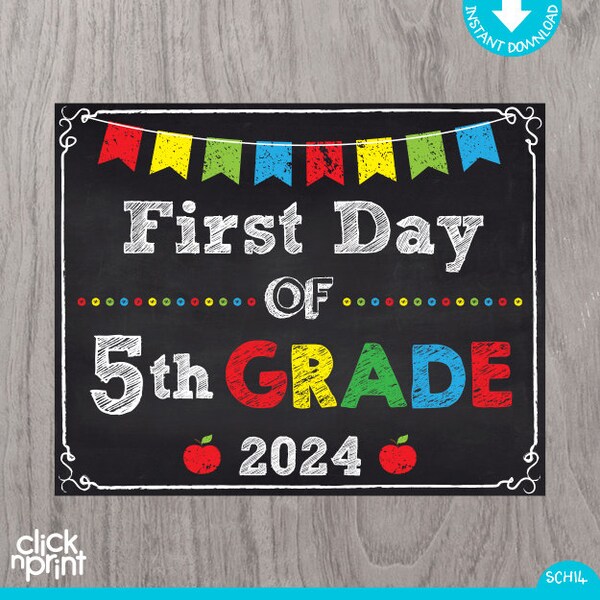 5th Grade Sign - Etsy