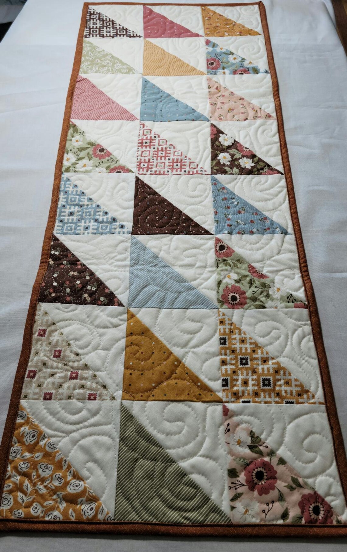 Folklore Quilted Table Runner Autumn Table Runner Thanksgiving Table Runner Fall Table Runner ...