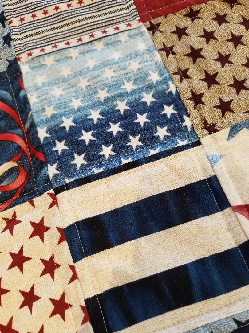 Oh My Stars! Quilted Table Runner - 14" X 40.5 and Free Shipping! - Etsy