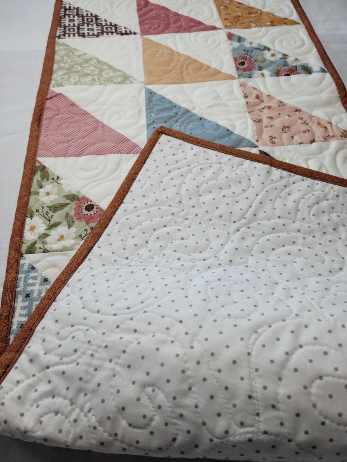 Folklore Quilted Table Runner Autumn Table Runner Thanksgiving Table Runner Fall Table Runner ...