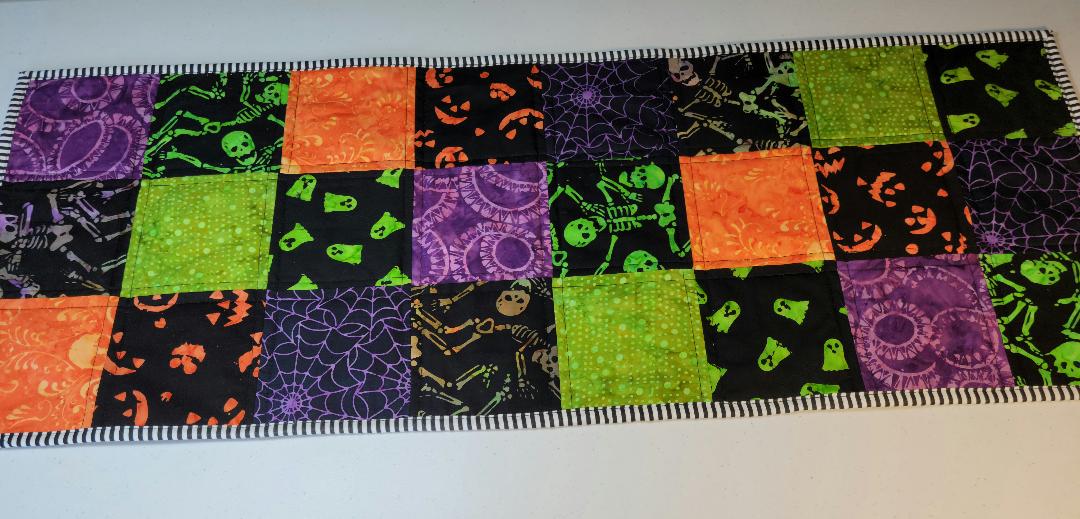 Spellbound Quilted Halloween Table Runner Table Topper Fall Table ...