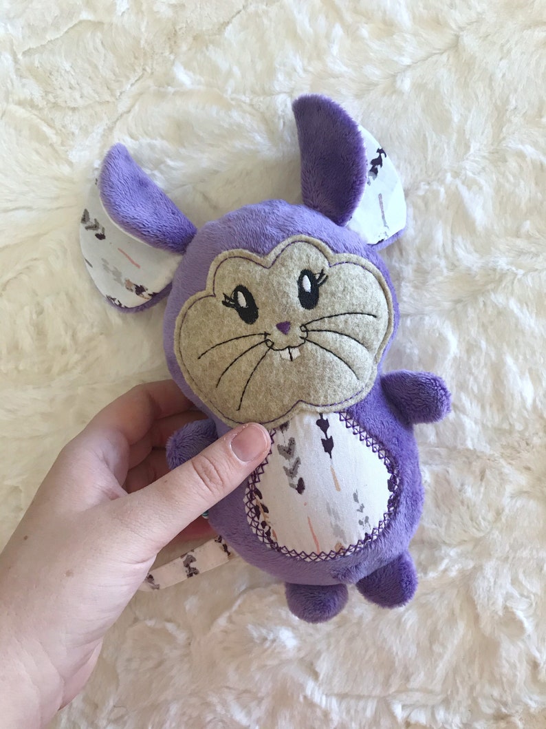 Purple Stuffed Mouse Plush Mouse Doll Small Stuffed Mouse - Etsy