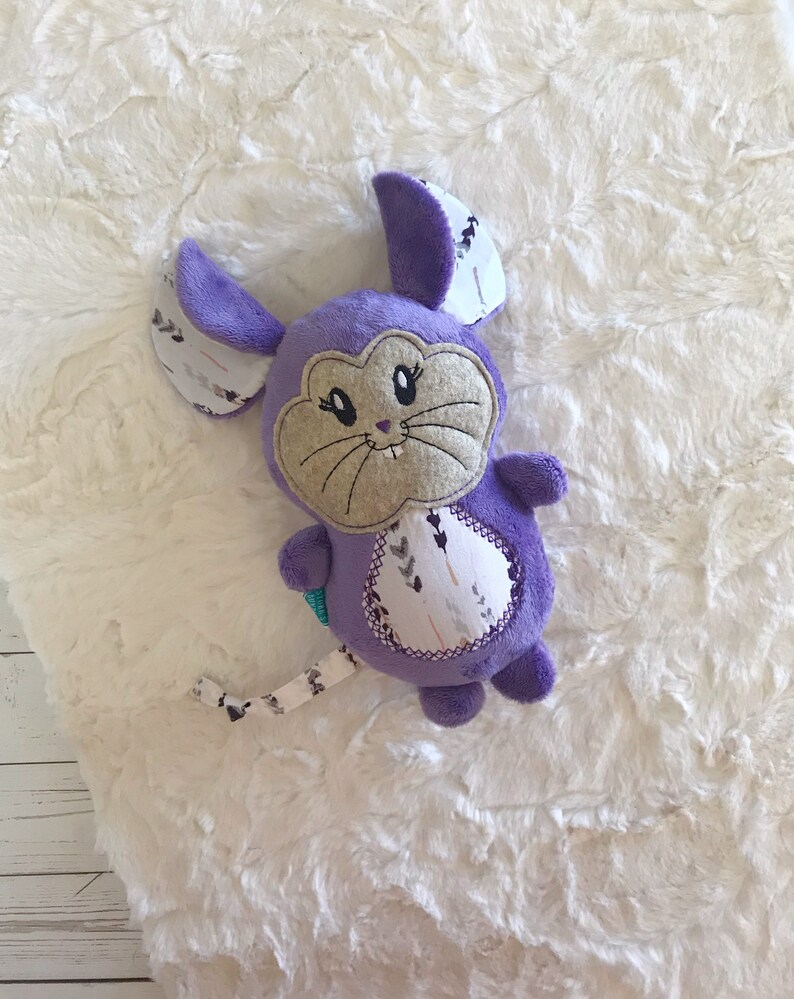 Purple Stuffed Mouse Plush Mouse Doll Small Stuffed Mouse - Etsy