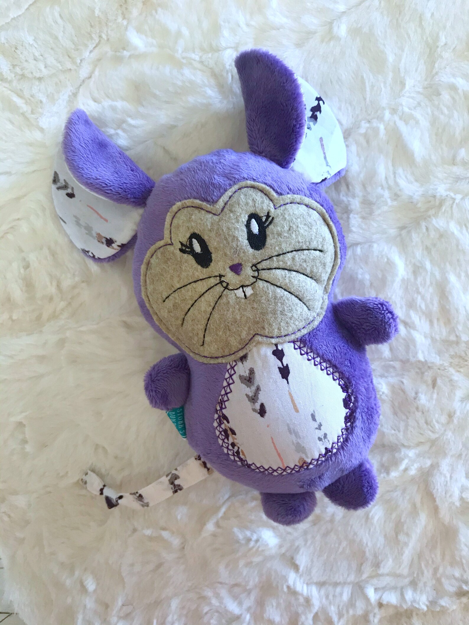 Purple Stuffed Mouse Plush Mouse Doll Small Stuffed Mouse - Etsy