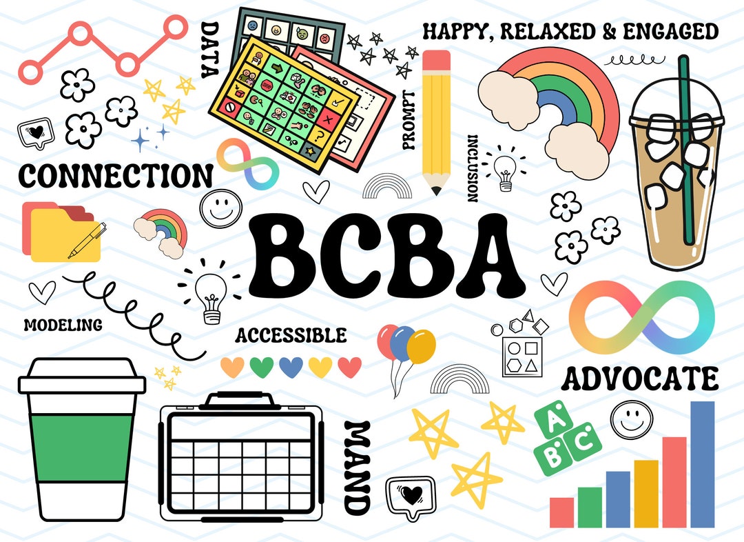 Retro BCBA Png-sublimation Digital Design - Etsy