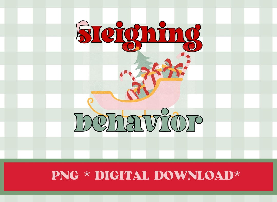 Sleighing Behavior*~ ABA CHRISTMAS- PNG -digital Design Download~* - Etsy