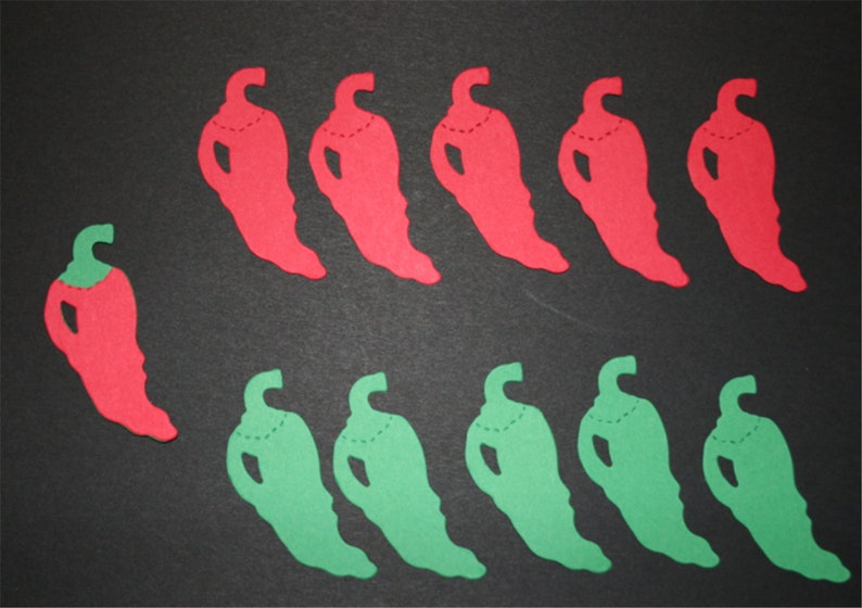 10-20 Chili Pepper, Serano, Hot, Scrapbooking, Paper Piecing, Party ...