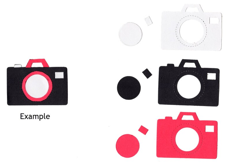 8 Camera Cutout Cut Out Paper Piecing, Film Picture - Etsy