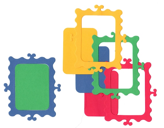 8 Frames Ornate Fancy Cutout Cut Out Paper Piecing | Etsy