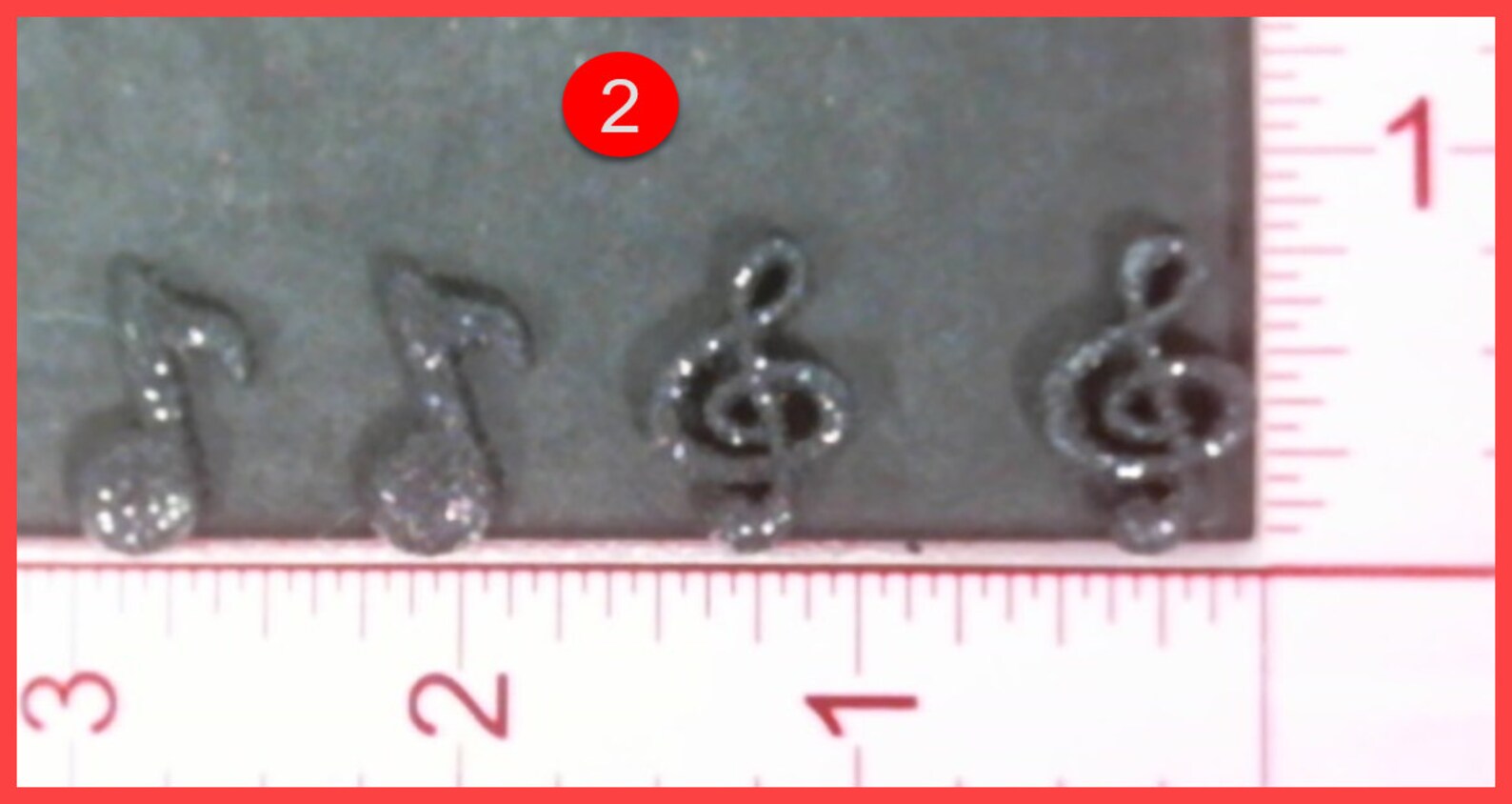 Silicone Mold Music Notes Treble Whole Half Quarter Eight Note Used ...