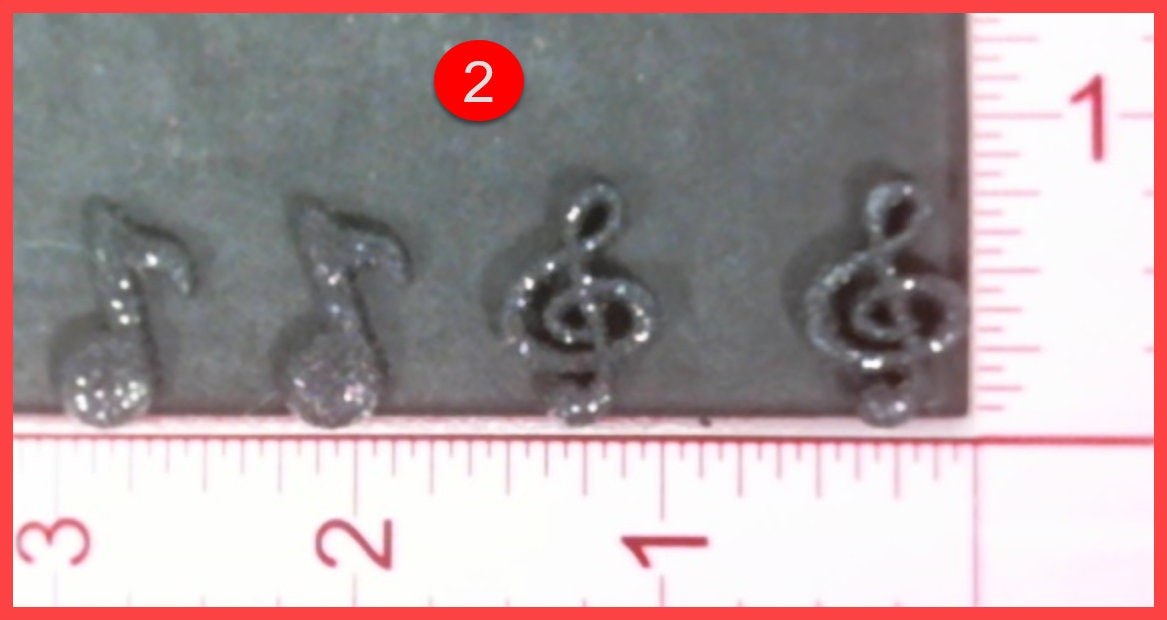 Silicone Mold Music Notes Treble Whole Half Quarter Eight Note Used ...
