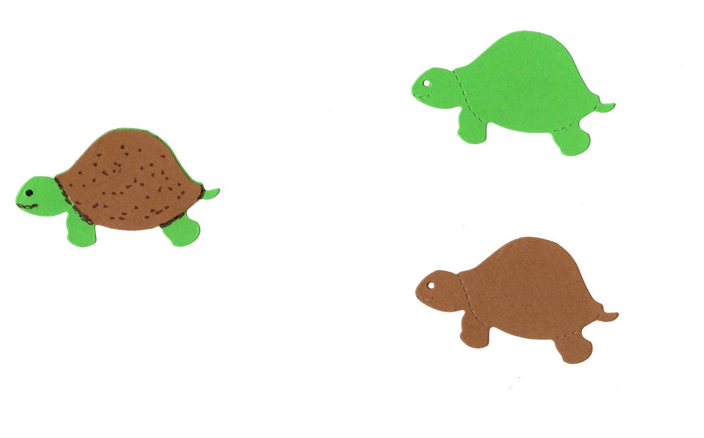 10 Turtle Tortoise Cutout Cut Out Paper Piecing, Embellishment - Etsy