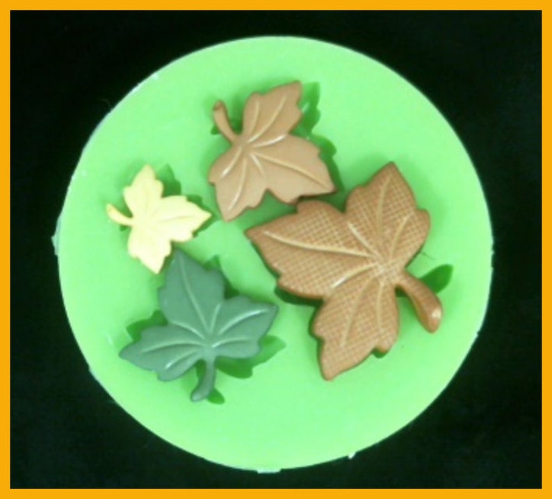 Silicone Mold Autumn Fall Leaf Leaves Foliage Jewelry Used With Wax ...