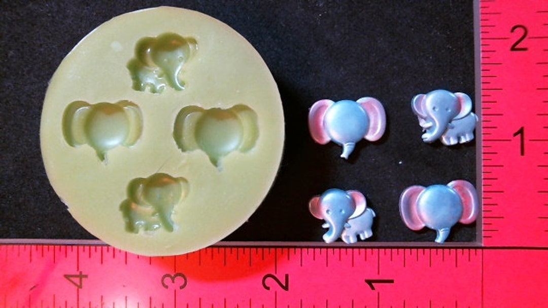 Silicone Mold Elephant Face Ear Jewelry Used With Wax, Candle, Gypsum ...
