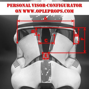 OPLE Props Clone Trooper Clonetrooper Phase 1 and 2 Custom Made Lense T ...