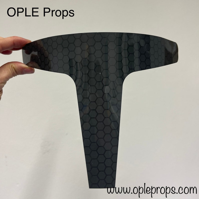 OPLE Props Mandalorian T-visor Hexagon Ingraved Pattern Boba Fett Lense ...