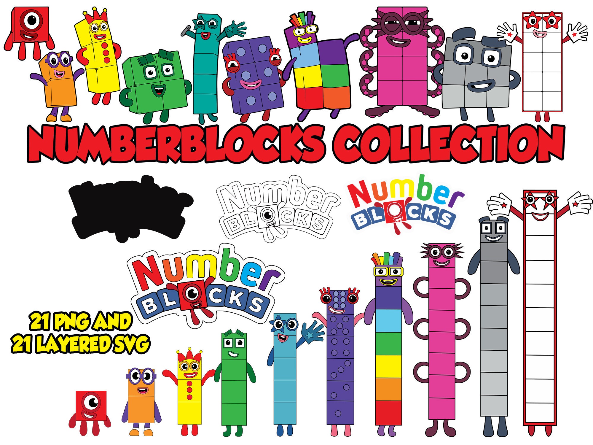 Numberblocks Supplies - Etsy