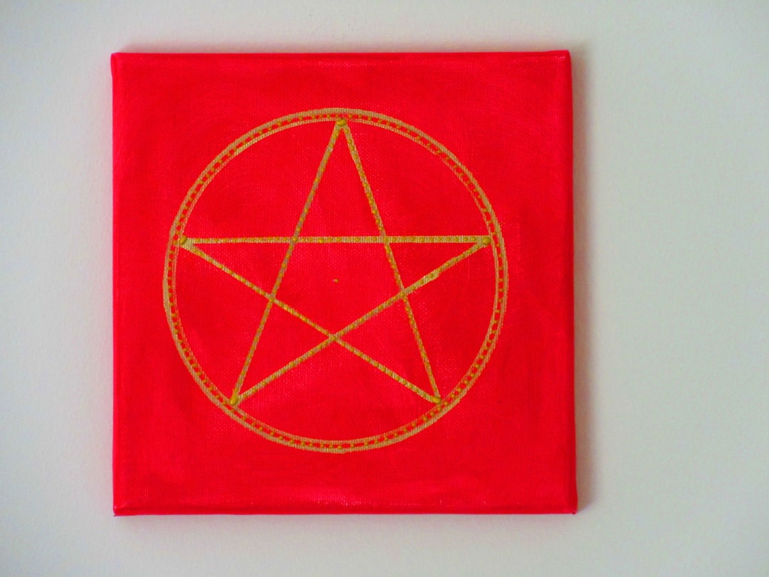 Picture, Mural, Pentagram, Painting, Acrylic, Hand Painted, Art ...