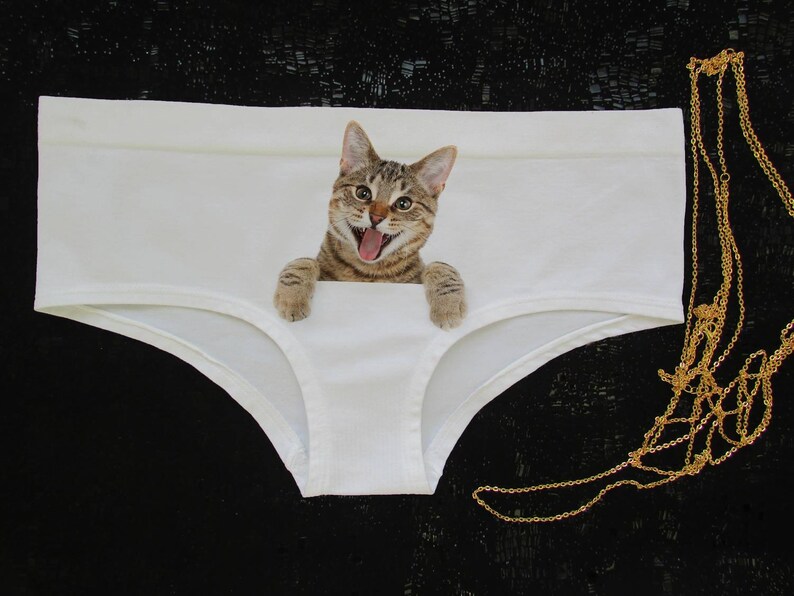 Cat Underwear Cat Panties Pussycat Panties Kitty Panties Etsy