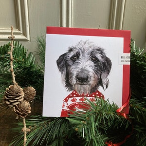 Beddy Whippet Christmas Card Lurcher Christmas Card Dog Xmas - Etsy UK