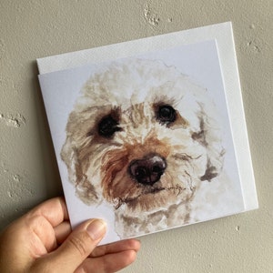 Cockapoo Card, Dog Greetings Card - Etsy