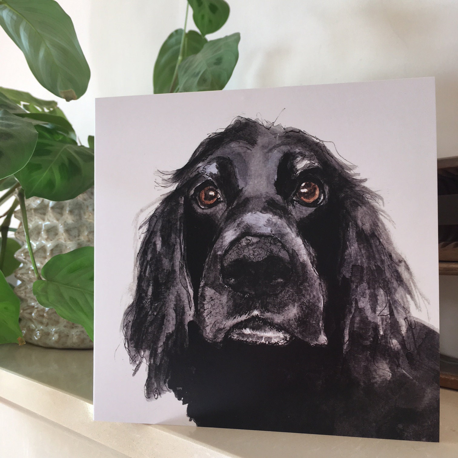 Spaniel Card Cocker Spaniel Greetings Card | Etsy UK