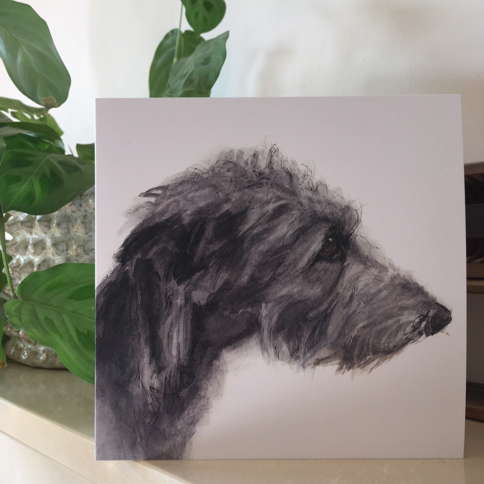 Bedlington Whippet Card Whiplington Lurcher Beddy Whippet - Etsy UK