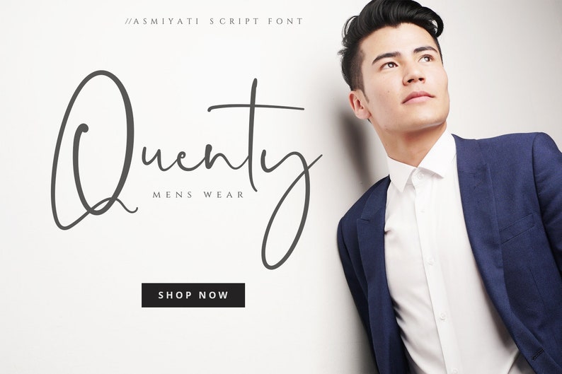 Asmiyati A Luxury Script Font, Signature Font, Feminine Font, Logo Font, Elegant Font, Modern ...