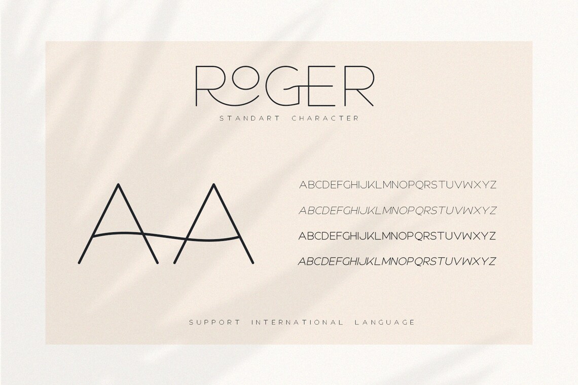 Roger an Elegant Sans Serif, Elegant Font, Clean Font, Minimalist Font ...