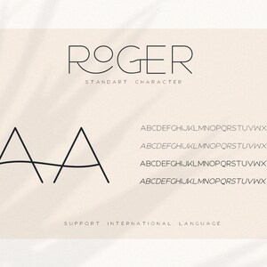 Roger - an Elegant Sans Serif, Elegant Font, Clean Font, Minimalist ...