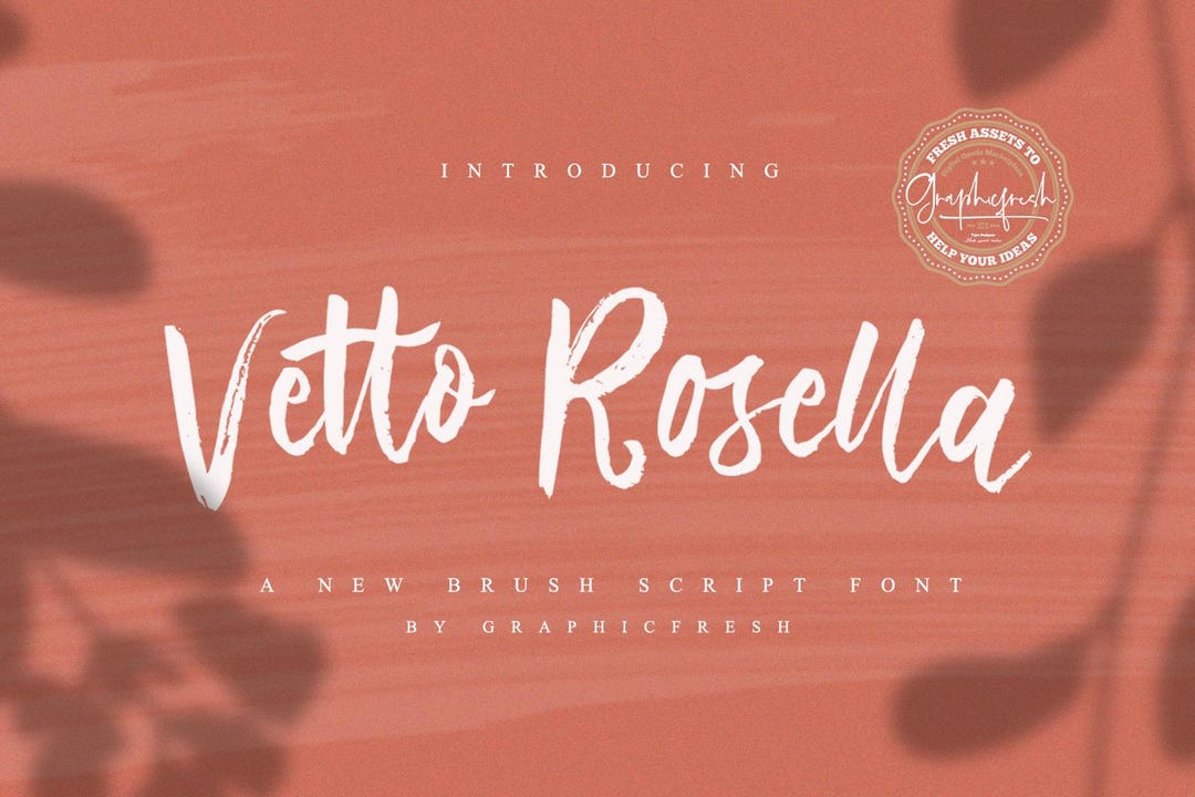 Vetto Rosella Font - Elegant Handwriting Script Font for Wedding ...