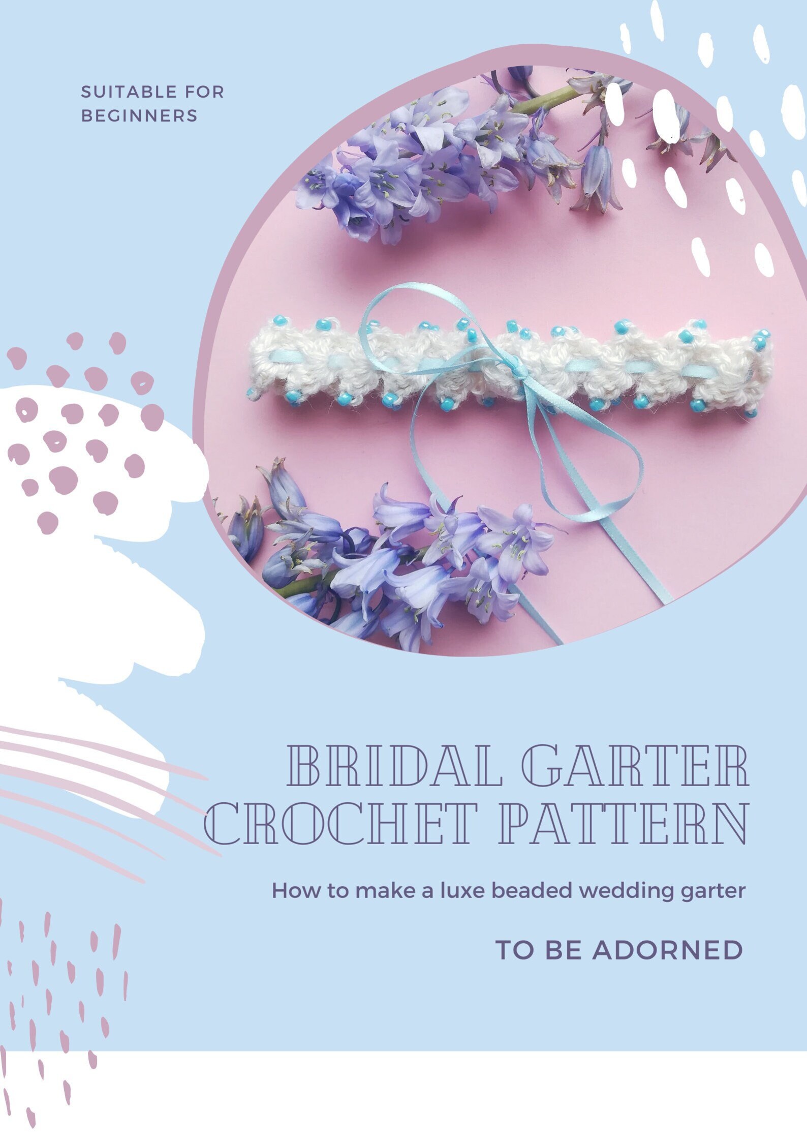 PDF Crochet Pattern Wedding Garter Beaded Silk Garter - Etsy