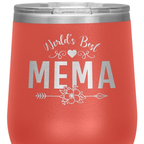 Mema Tumbler World's Best Mema Mema Gift for Grandma - Etsy