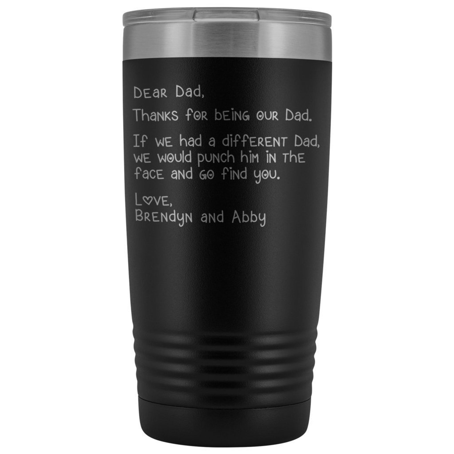 Funny Dad Tumbler Dear Dad Fathers Day Dad Tumbler Funny | Etsy