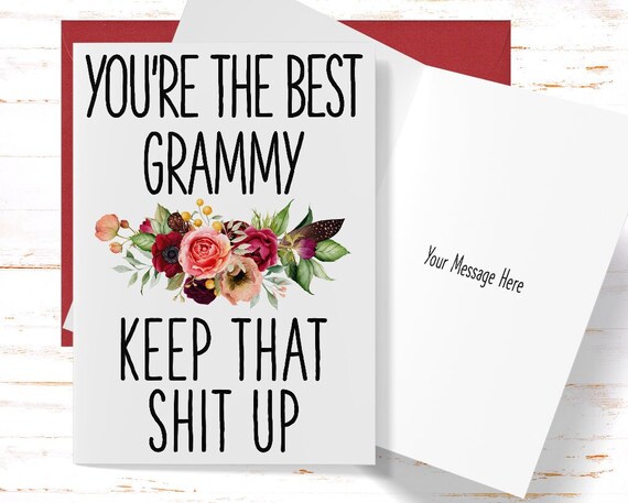 Grammy Birthday Card Greeting Card for Grammy You're the - Etsy