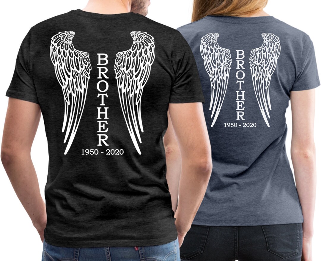 Brother Angel T-shirts With Customization Dates - Loss of Brother ...