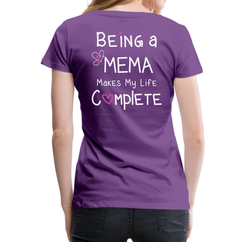 Mema Shirt Being a Mema Makes My Life Complete T-shirt Mema | Etsy