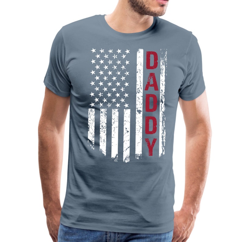 American Flag Daddy Shirt - Dad Shirt, Husband Shirt, Anniversary From ...