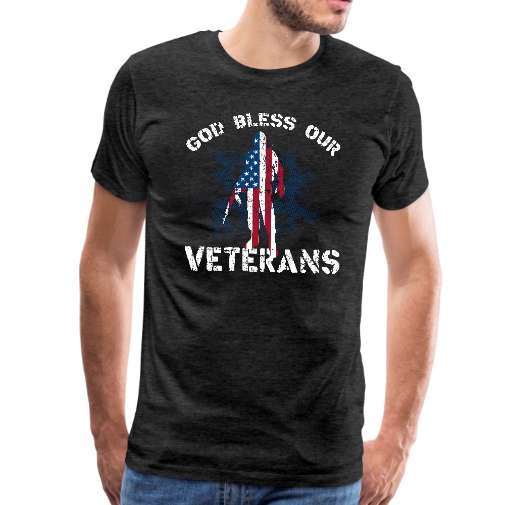 American Flag God Bless Our Veterans - Patriotic - Gift for Dad ...