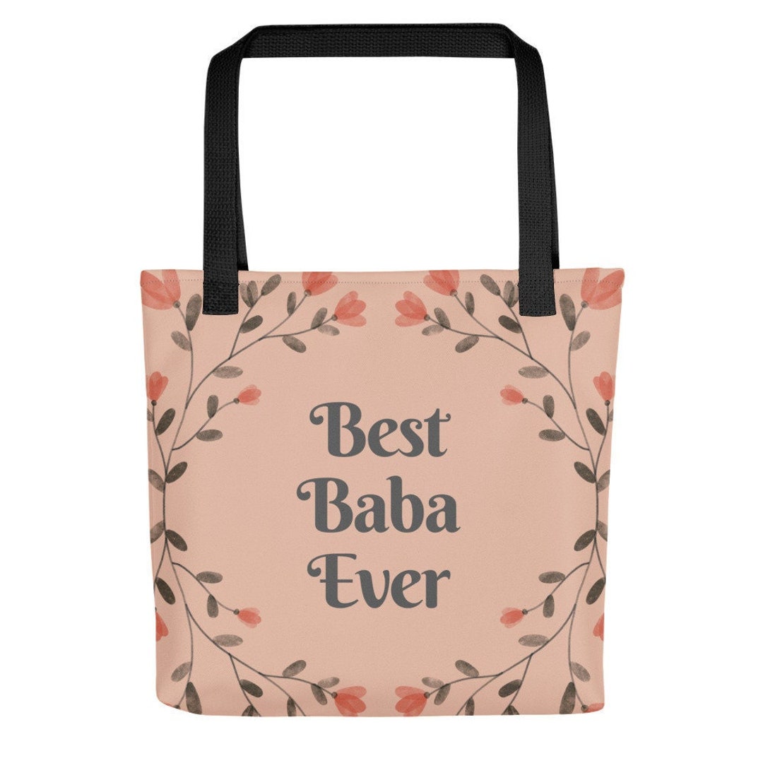 Best Baba Ever Tote Bag, Baba Mother's Day Gift Tote Bag, Birthday Gift ...