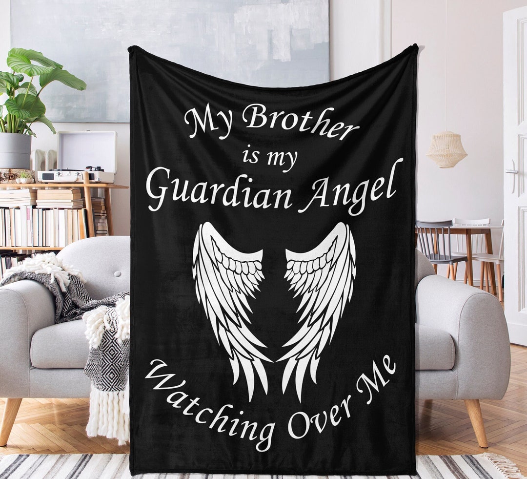 Brother Guardian Angel Blanket, Brother Memorial Blanket, Loss of ...