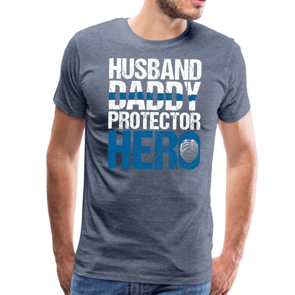 Husband Daddy Protector Hero Shirt - Police Officer Shirt, Fathers Day ...