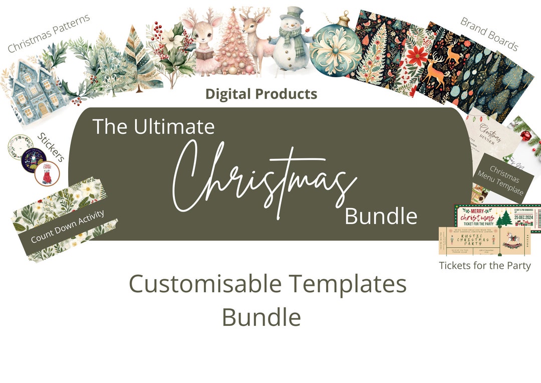 Ultimate Christmas Templates Bundle, Letter to Santa, Santa's Nice List ...